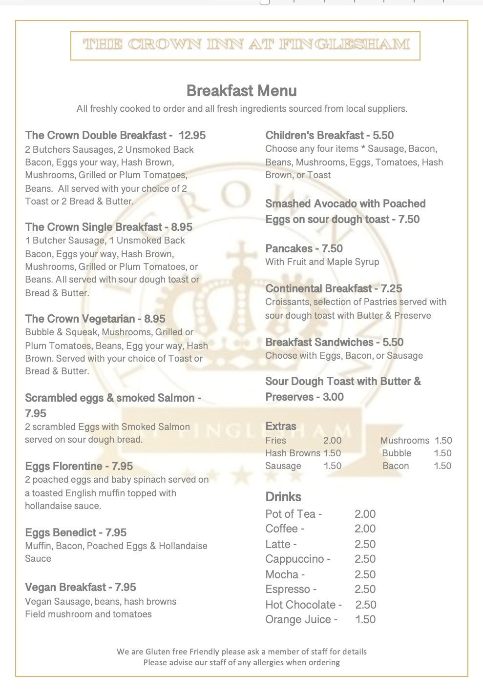 Pub and Restaurant - The Crown Inn at Finglesham