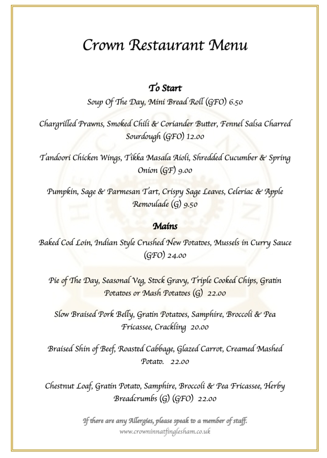 Pub and Restaurant - The Crown Inn at Finglesham