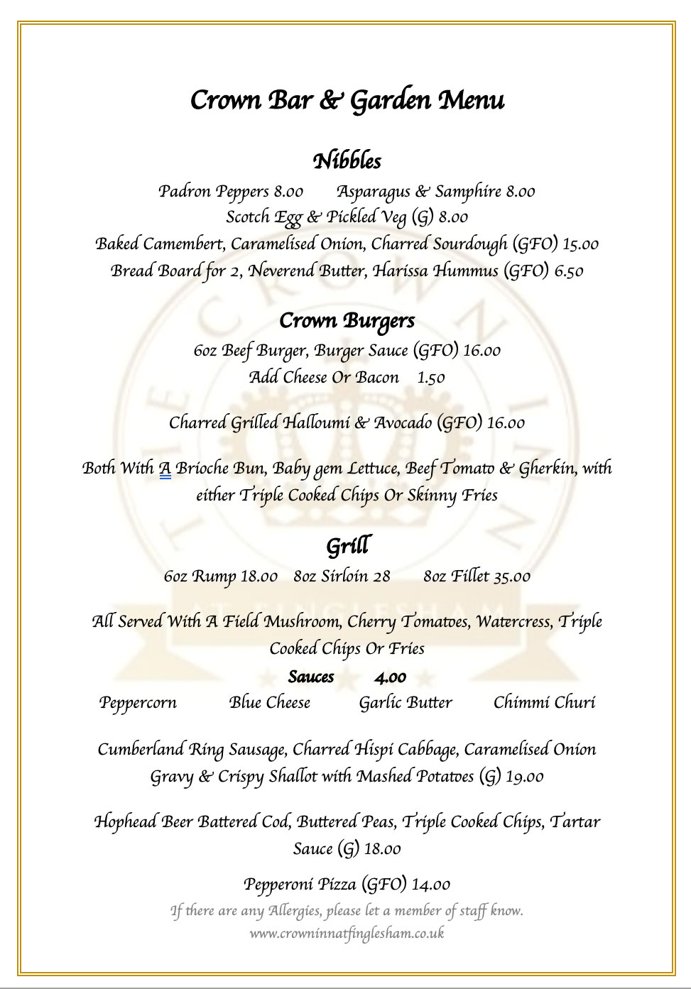 Pub and Restaurant - The Crown Inn at Finglesham