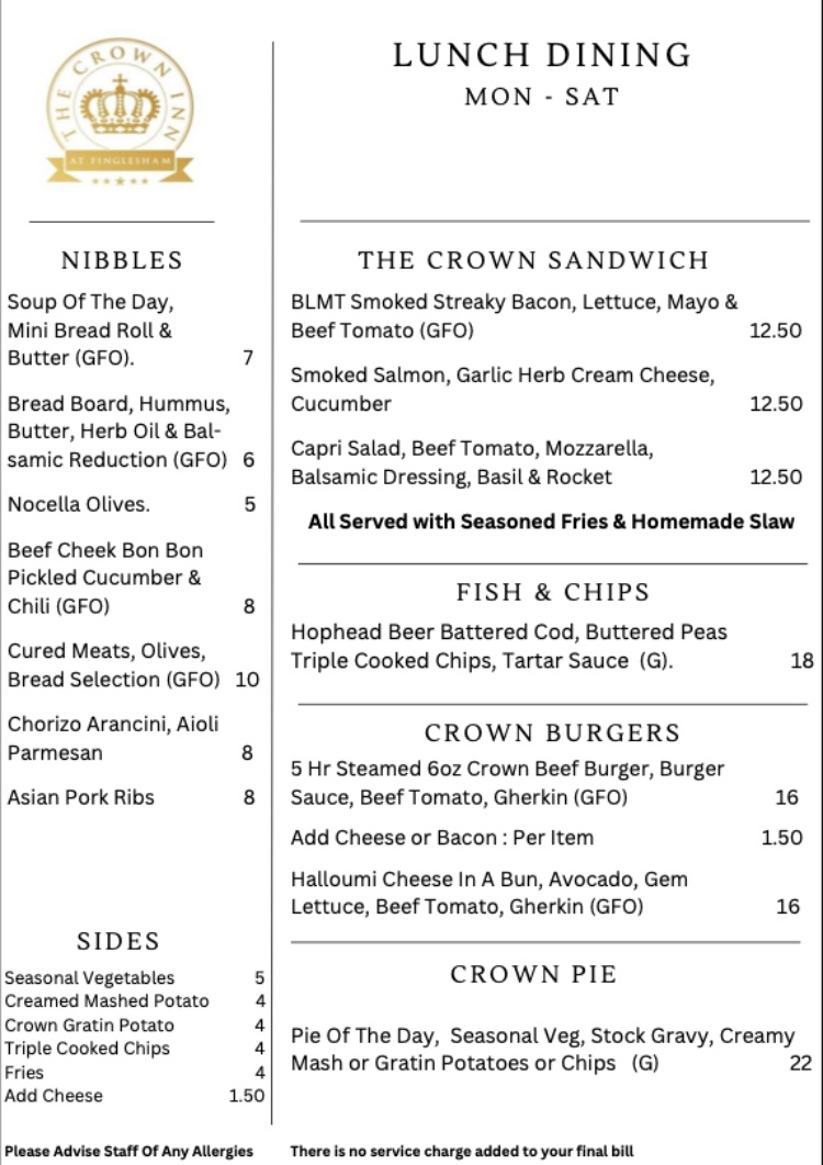 Pub and Restaurant - The Crown Inn at Finglesham